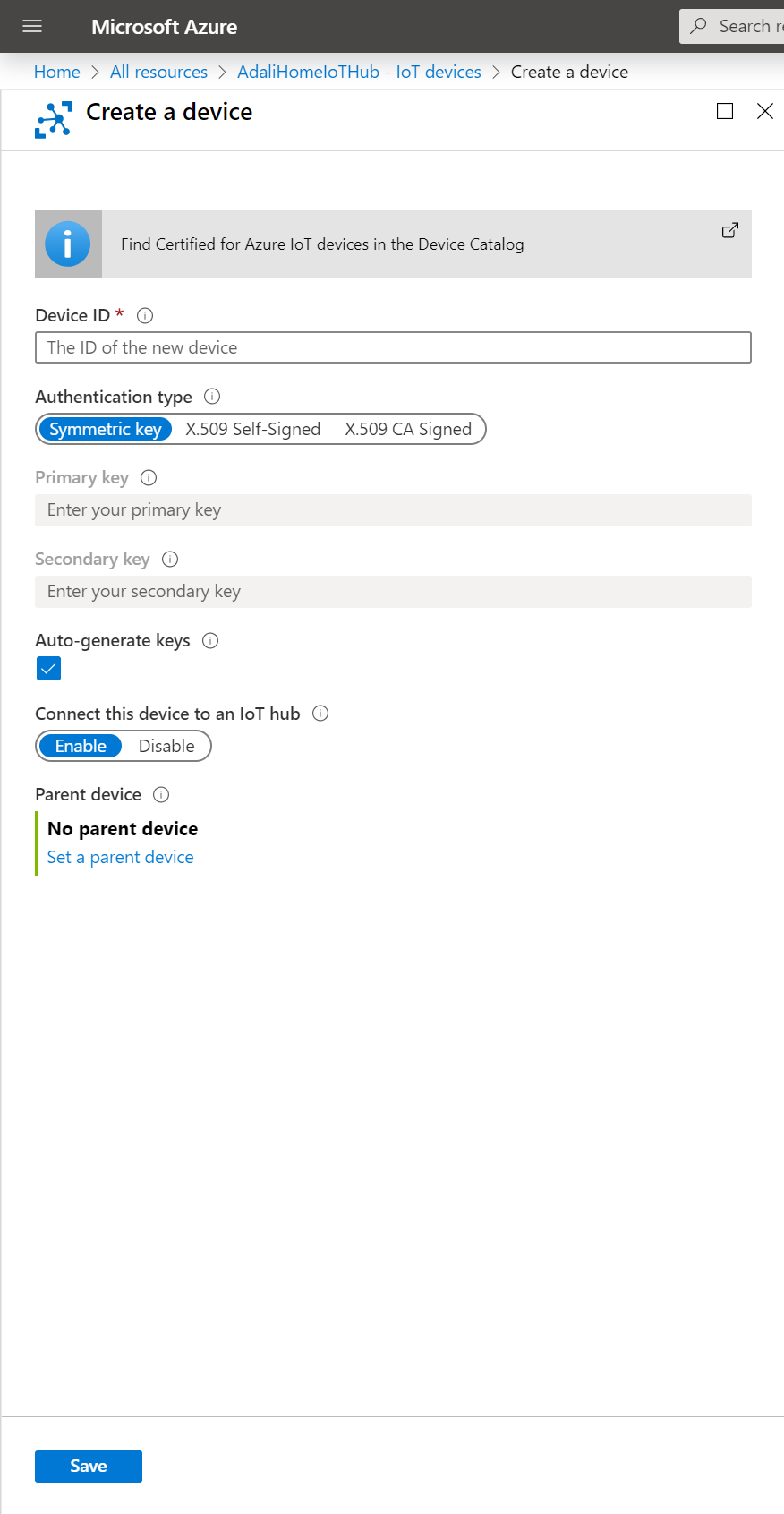 Creating and Configuring Azure IoT Hub – John Adali