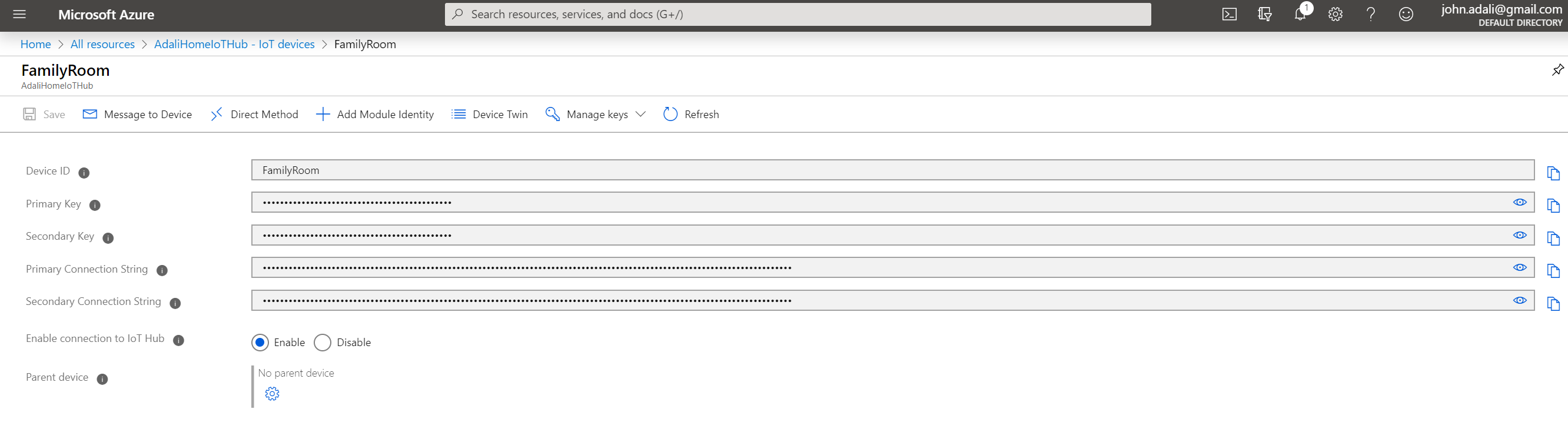 Creating And Configuring Azure Iot Hub John Adali